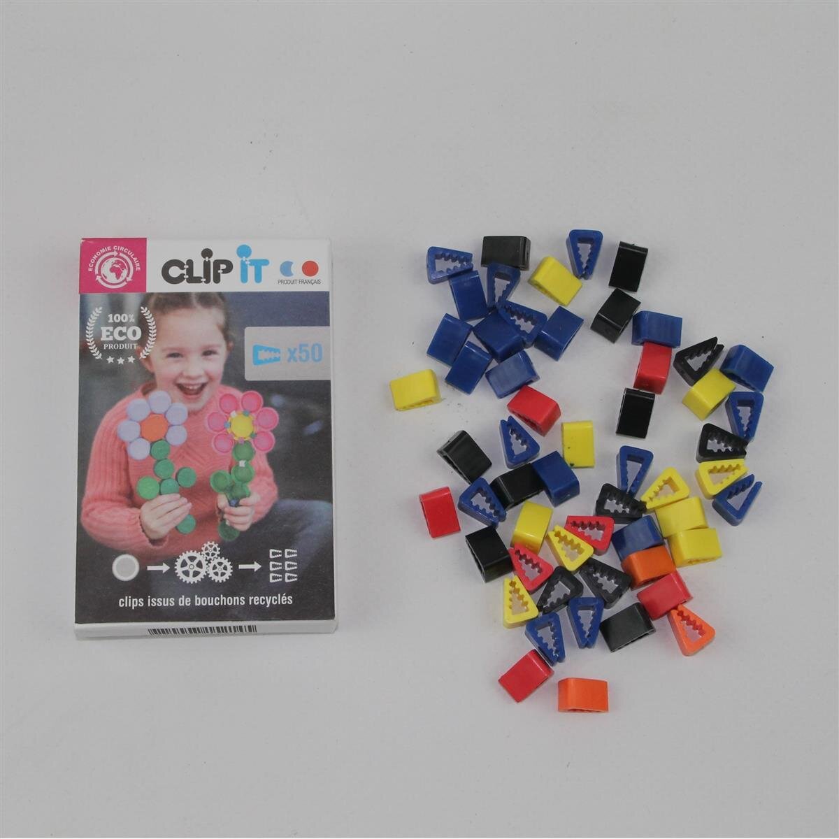 Clip It Set "Blume" - 50 2D Clips für den Einstieg ins Upcycling, 4,90