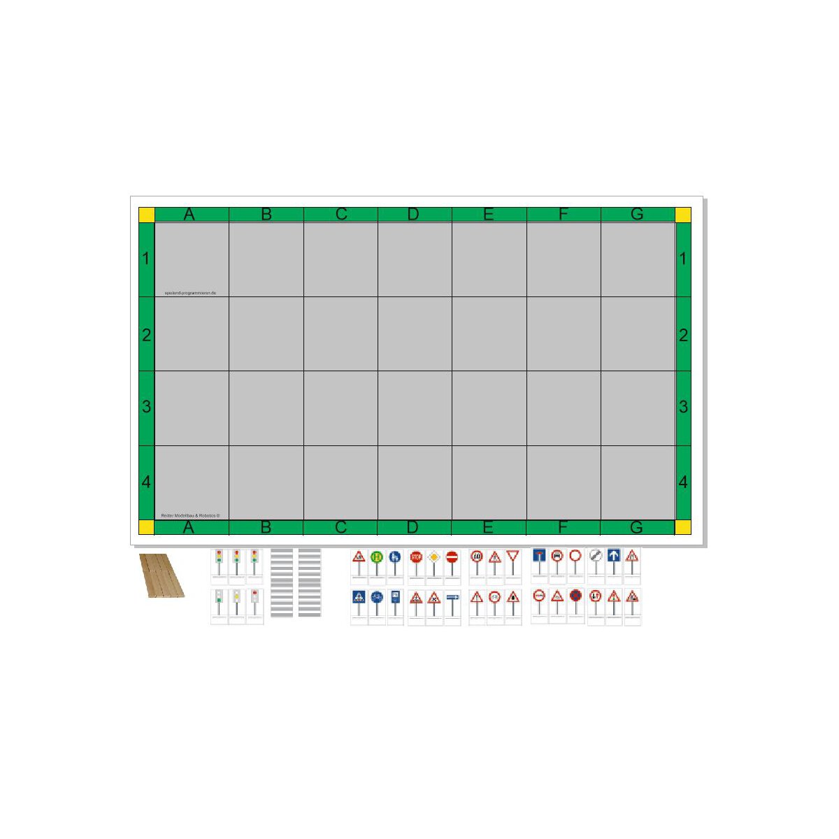 Bee-Bot / Blue-Bot Bodenmatte Verkehrserziehung | spielend-programmie ...